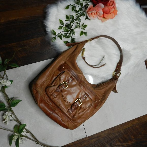 Steve Madden | Bags | Steven Steve Madden Vtg Brown Leather Hobo Purse ...